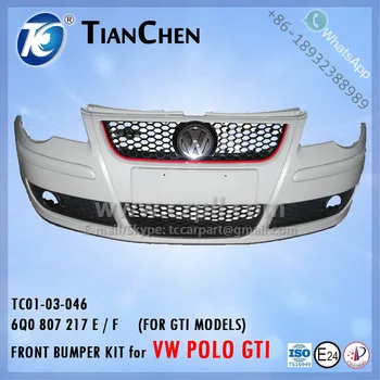 Body Kit / Bumper Set For Vw Polo Gti 2005 - 2009 Carpart Gti (gru ...
