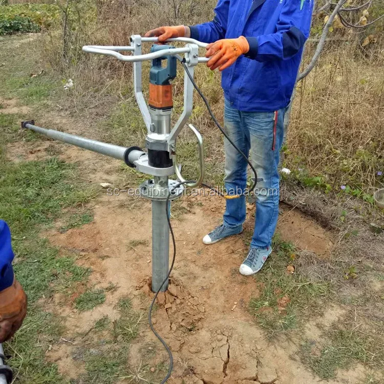 Electric Hand Pile Driver Sc-e30 For Screw Pile - Buy Electric Pile ...