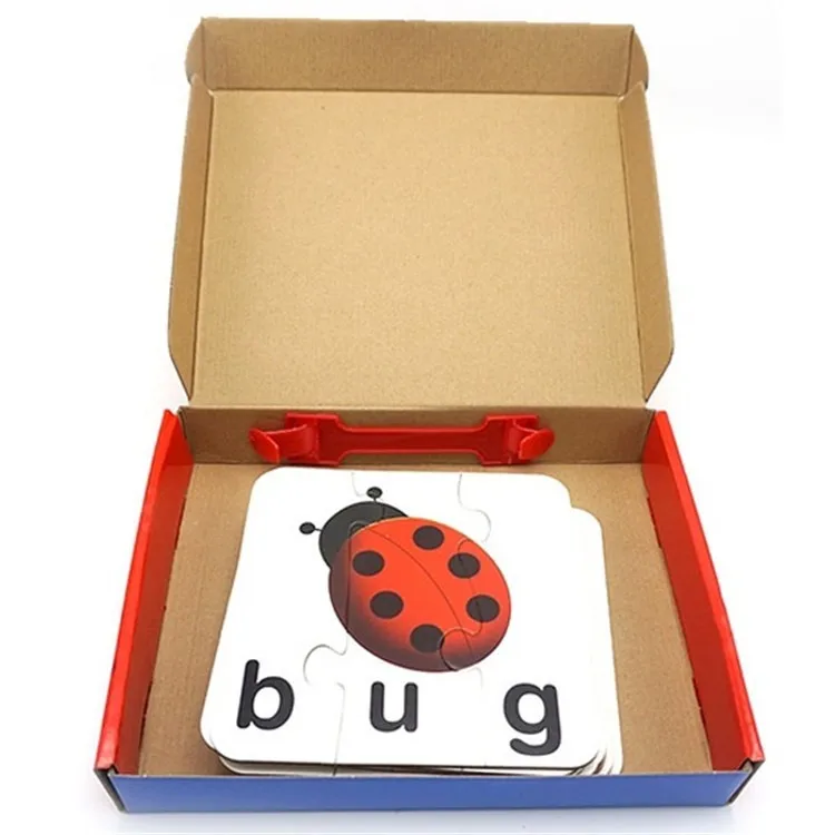 Custom Early Kids Educational Paper Cardboard Puzzle Cards Toys ...