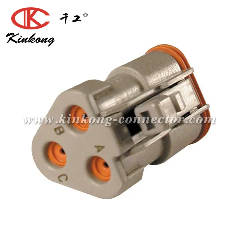 3 Pin/cavities Waterproof Female Deutsch Dt Auto Connector Dt06-3s-e003/at06-3s-ec01 - Buy Auto ...