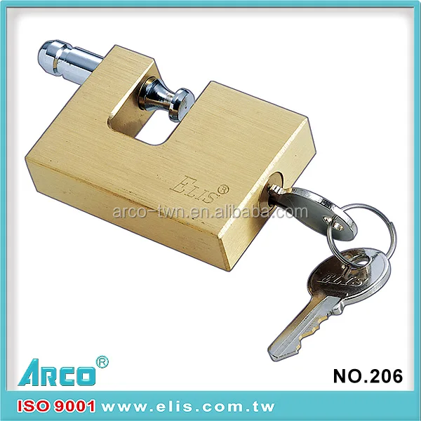 Padlock With Brass Bolt,Dimple Type Key Brass Padlock - Buy Double ...