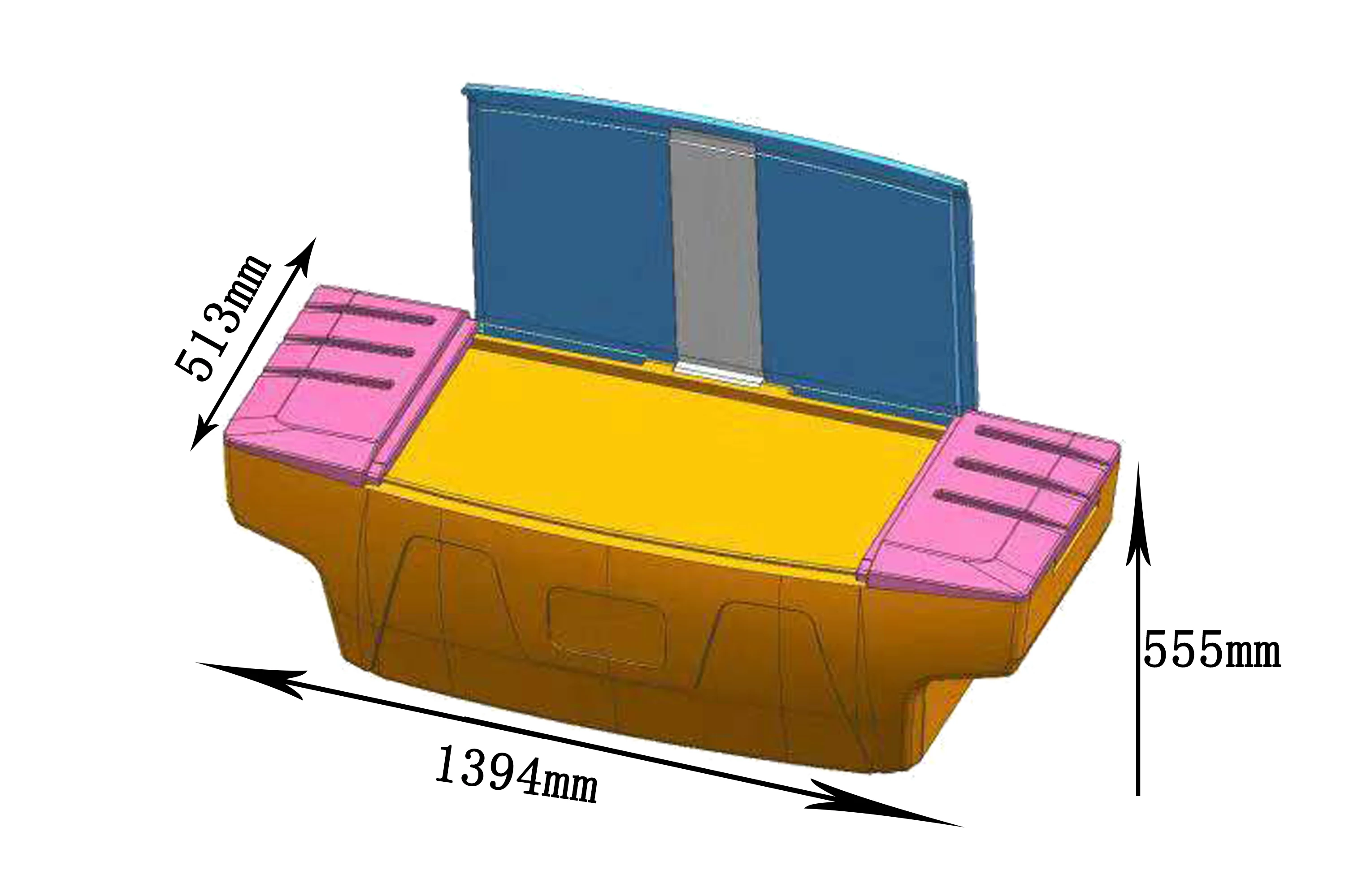 Durable 200L Plastic Truck Tool Box with Lock - Universal