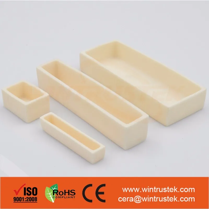 High Temperature / Alumina Ceramic Crucible Tray / For Analysing - Buy ...