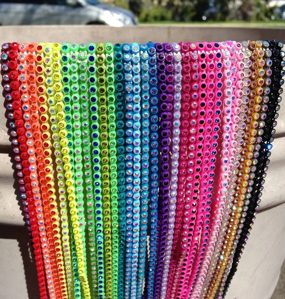 Rhinestone Banding Trim - 10 Yards of 2400 Pcs Crystals