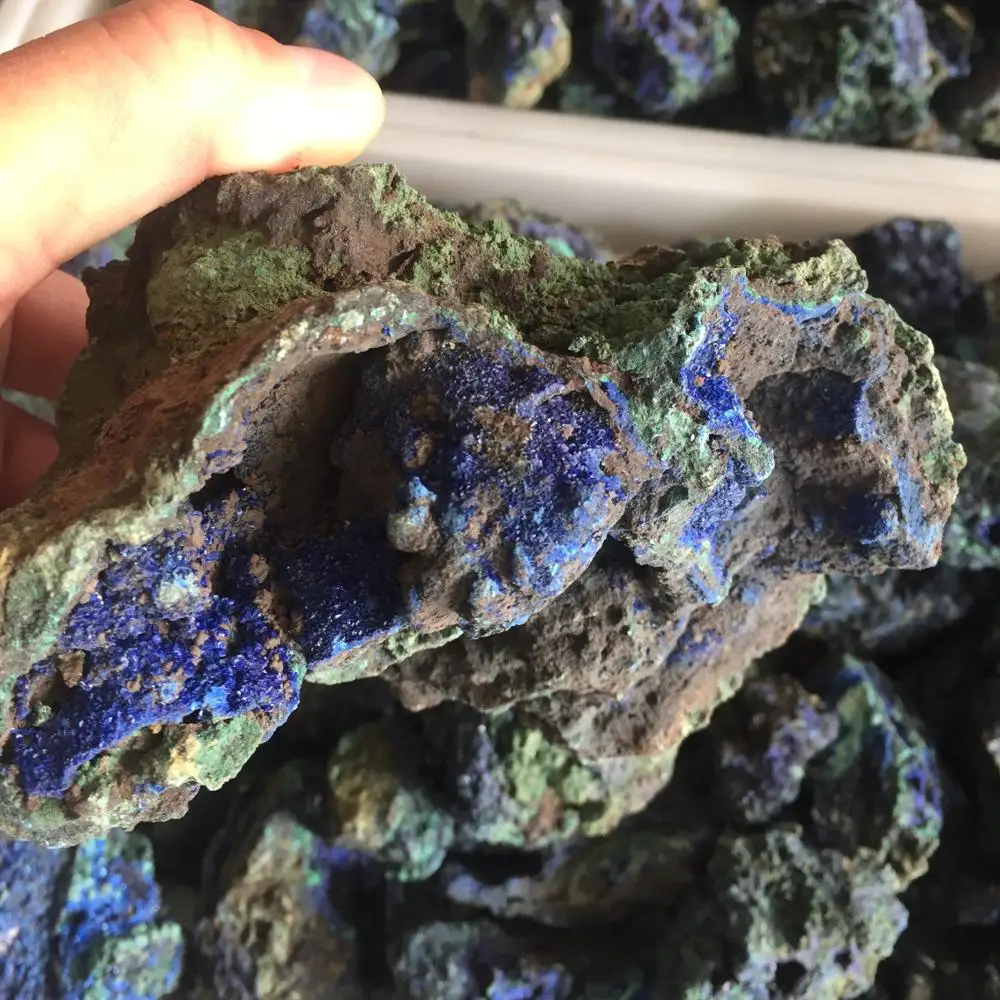 Blue Azurite Mineral Ore Stone Natural Crystal Rough Stone - Buy ...