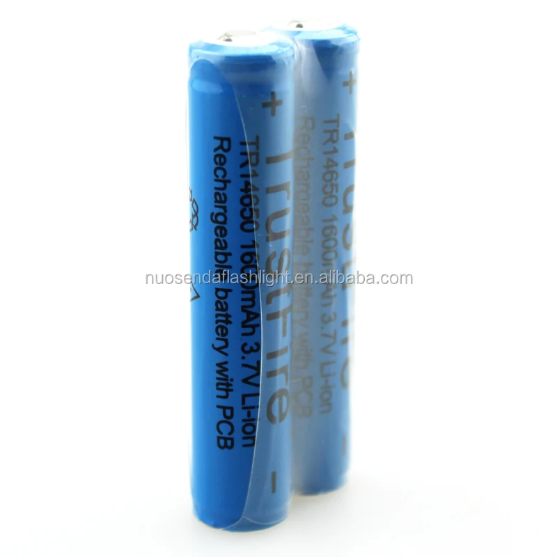 Trustfire 14650 3.7v 1600mah Li-ion Rechargeable Battery With Protected ...