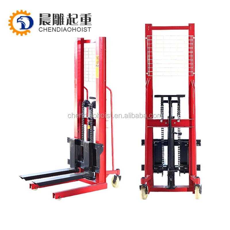 1.6m 2m 3 Mtr Manual Transpallet Hydraulic Self Lift Stacker Customise ...