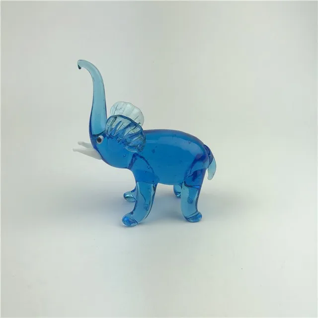 Blue Glass Elephant As Home Decoration /business Gifts /home Decoration ...