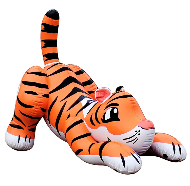 High Quality Pvc Inflatable Tiger Plastic Lifelike Blow Up Tiger Toys ...
