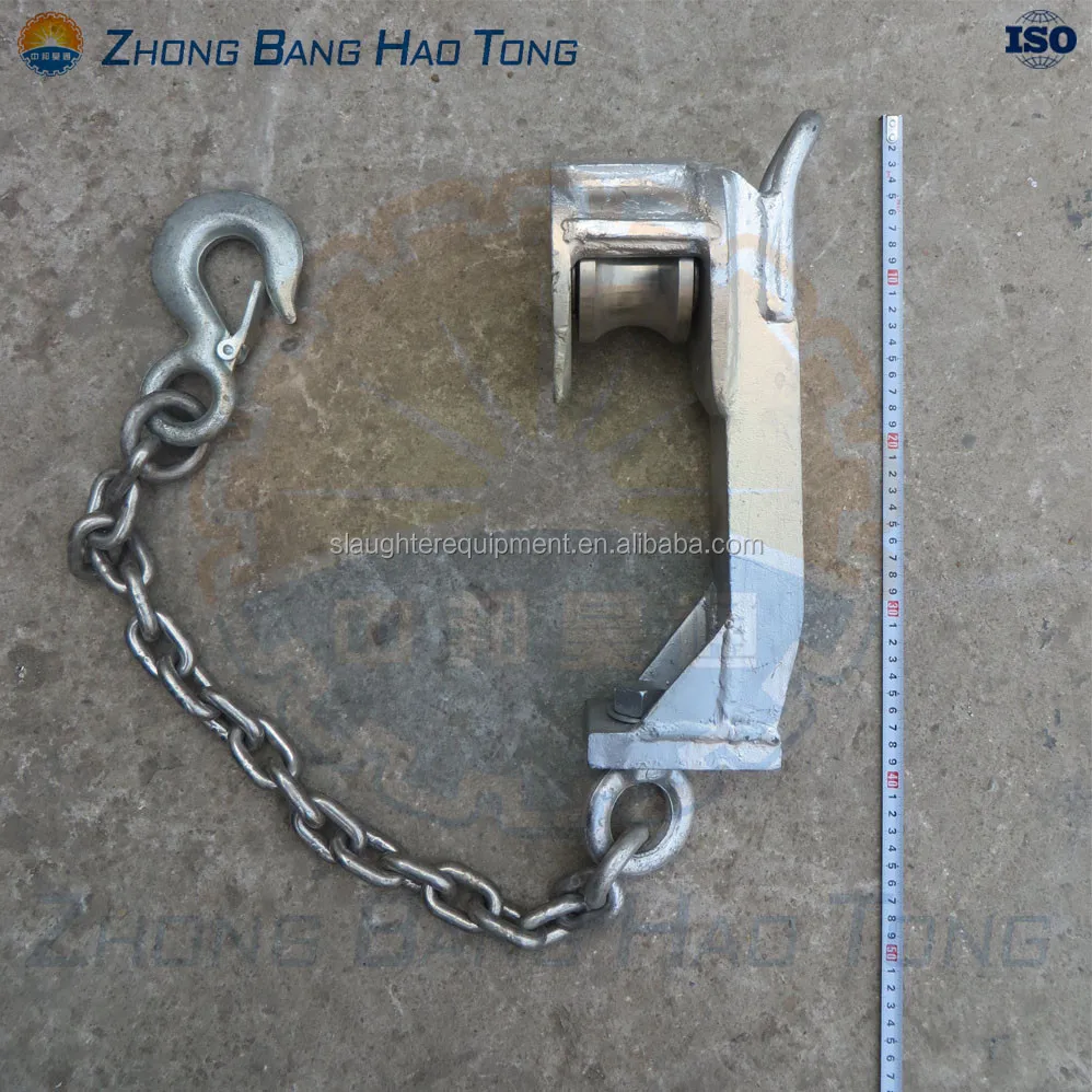 Cattle Bleeding Chain Hook For Cattle Slaughterhouse Cow Bleeding Line ...
