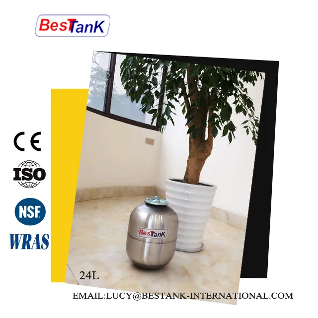 BESTANK 24lt Vertical Stainless Steel Pressure Tank