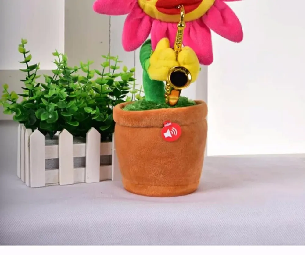 Sound Toy Humorous Sunflower Toy - Singing And Dancing Flower,Kids ...
