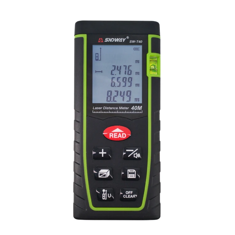 Sndway Sw-t40 Laser Measuring Meter Laser Distance Meter With Sample ...