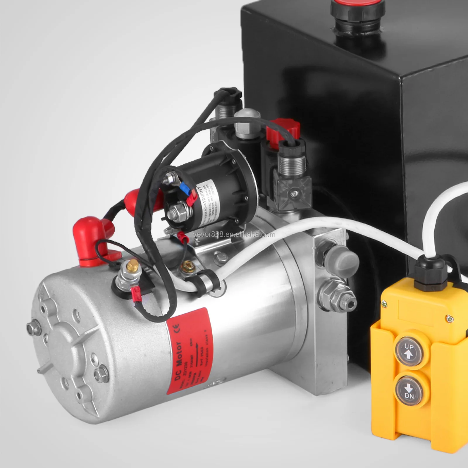 12v Hydraulic Pump Single Acting 15qt Metal Reservoir - Buy Hydraulic ...