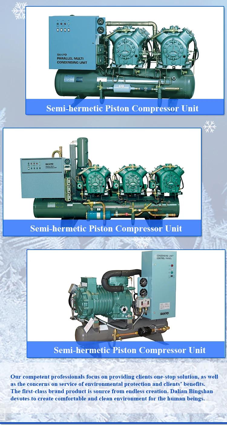Freon Semi-hermetic Reciprocating Compressor Unit - Buy Compressor,Semi ...