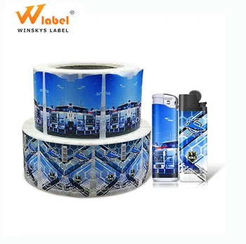 Printing Custom Bic Lighter Stickers Waterproof Permanent Adhesive ...