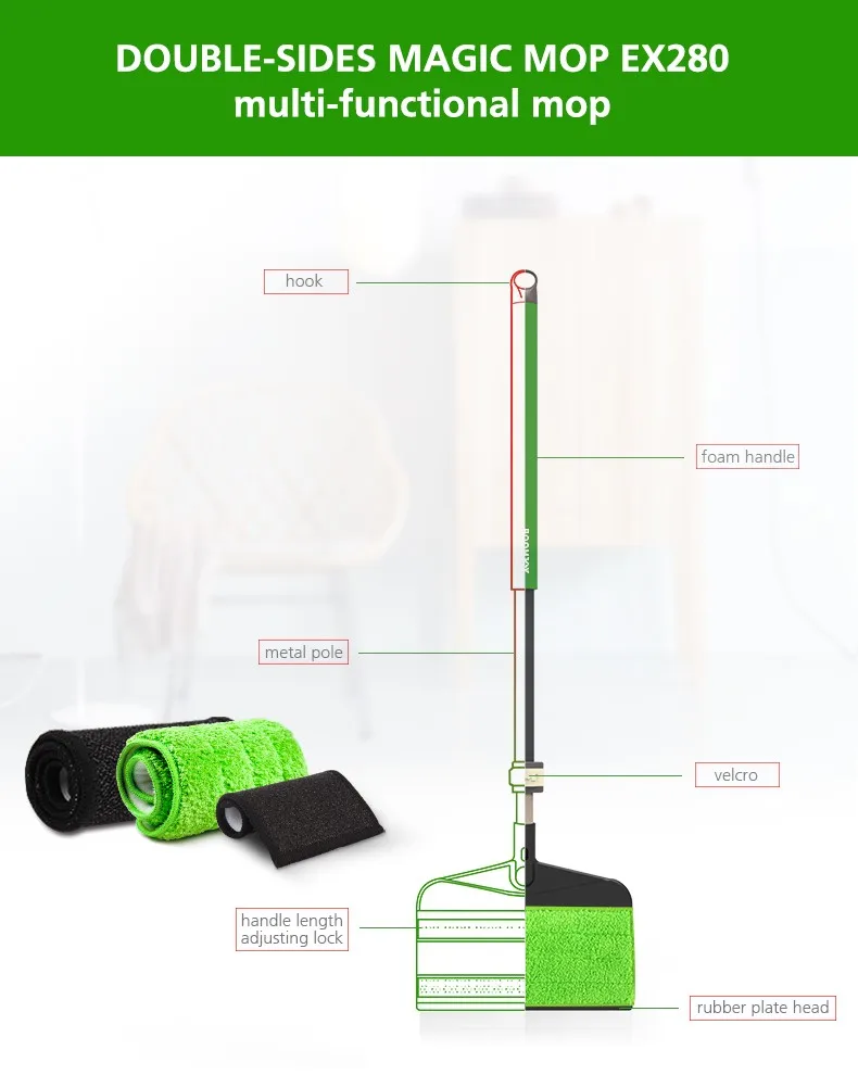 Double Sides Cny Promotion Mop Wet And Dry Use Hair Cleaner Multi ...