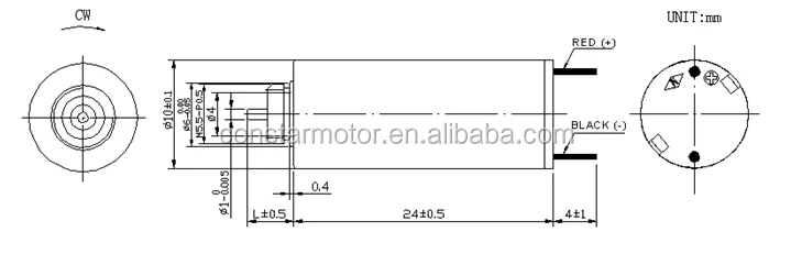 Constar 10mm 12V DC Motor Datasheet - High Efficiency Motors