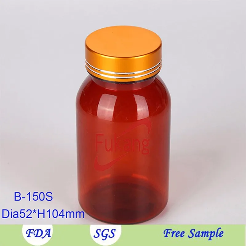 150ml Amber Empty Syrup Vitamin Tablets Bottle - 150n Pill