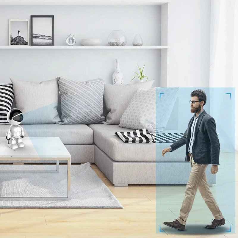 AI Motion Tracking CCTV Smart Home Security 1080P Robot WIFI IP Camera ...