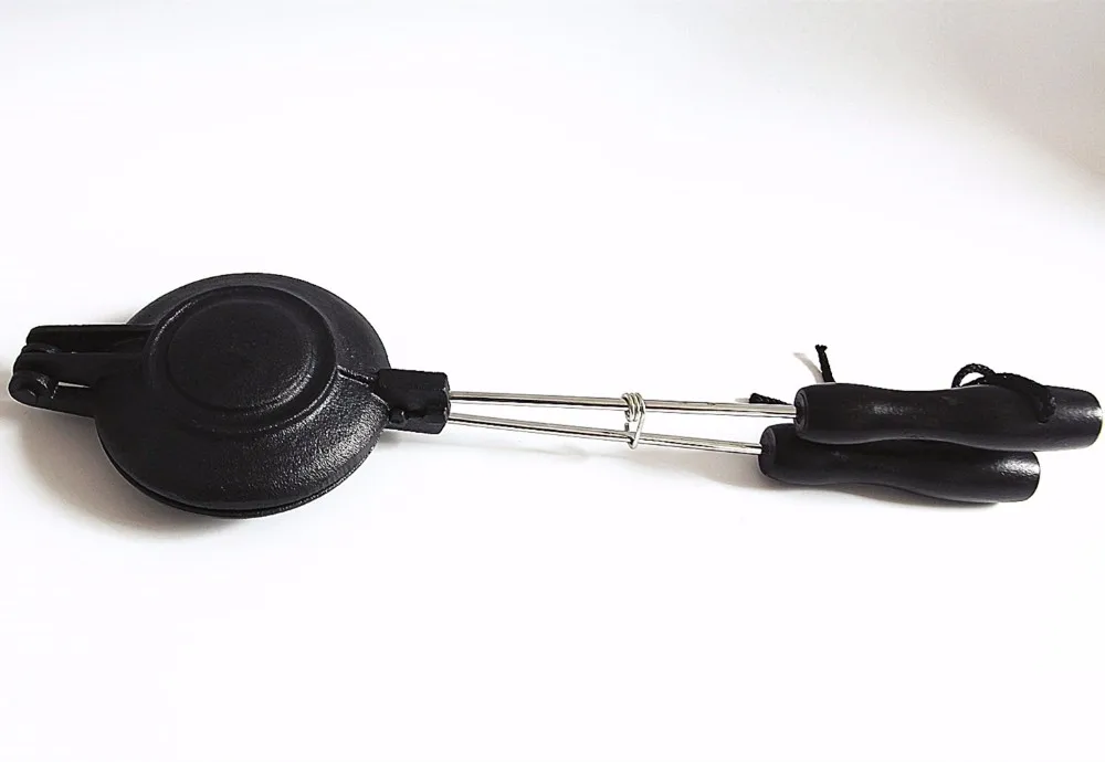 Round Australian Style Preseasoned Cast Iron Jaffle Iron