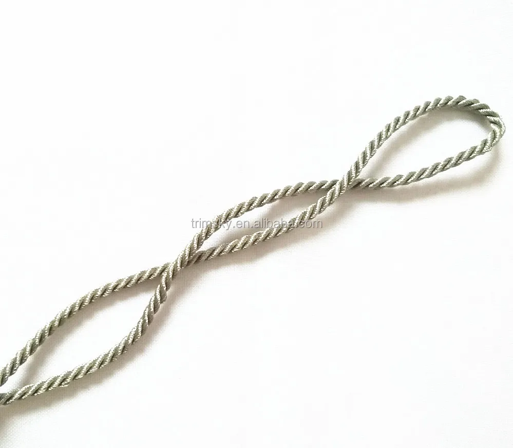 3mm Twisted Cord - Versatile Rayon/polyester Cord for Jewelry & Garments