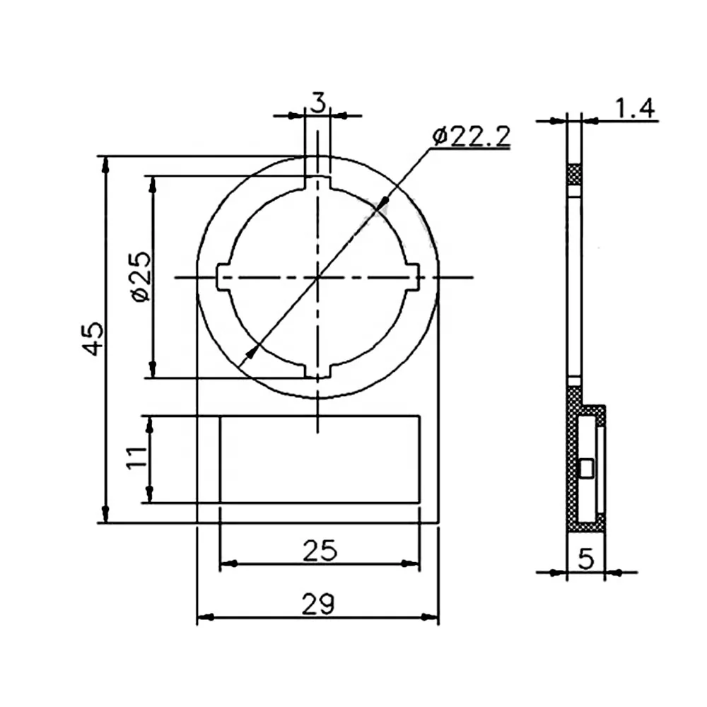 Plastic 22mm Dia Push Button Switch Protector Panel Label Frame - Buy ...
