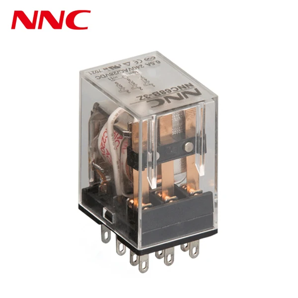 Nnc Clion General Purpose Relay Nnc68b(hh53p) My3 5a 14pin Relay 24vdc 12vdc With Led+actuator ...