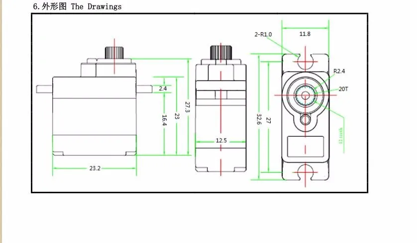 Feetech Ft90 Micro 180 Degree 9g Digital Servo For Mini Robot Build ...