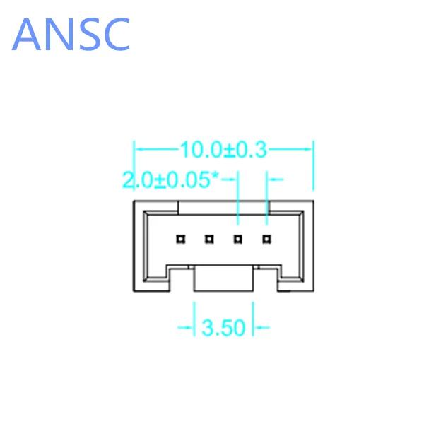 DIP Grove Female Header - White Universal 4 Pin Connector
