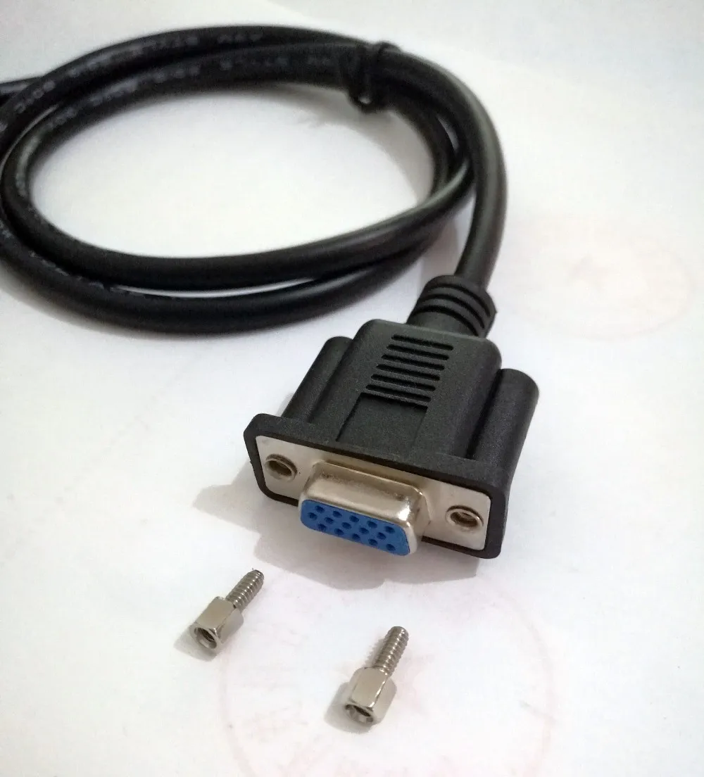 Svga Vga 15 Pin Monitor Female Panel Mount Cable Faceplate Stub 0.9m ...
