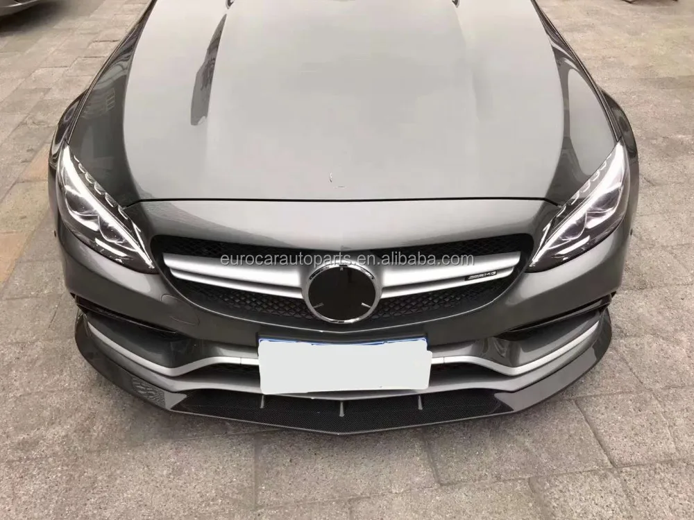 Mb C-class W205 C63 2d 2014year~ Psm Car Front Lips For W205 C63 C63s 2 ...