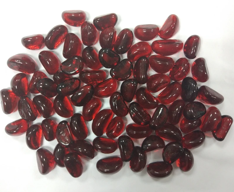 Red Broken Landscape Clear Beautiful Glass Crushed Rock For Sale - Buy ...