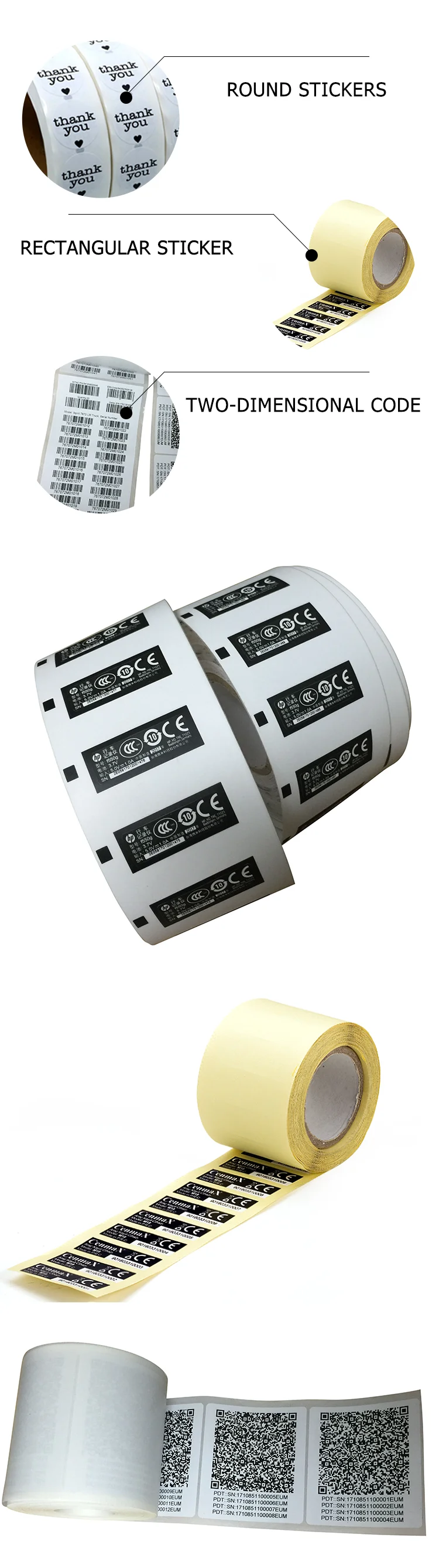 Variable Data Printing Serial Number Barcode Label Adhesive Sticker - Buy Adhesive Sticker ...