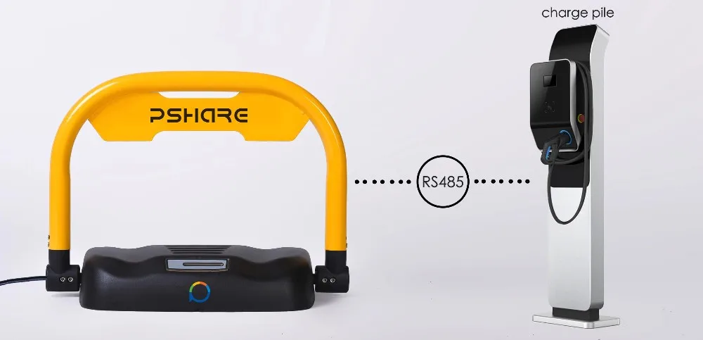 Pshare,Wire-connection Smart Parking Lock,Matched For Ev Charge Piles ...