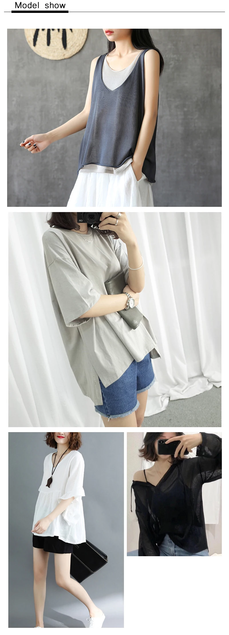 Super Light Cotton Polyester See Through Fabric For T-shirt And Lining ...