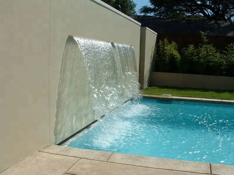 Greenbamboo Acrylic Waterfall Blade Swimming Pool Decoration