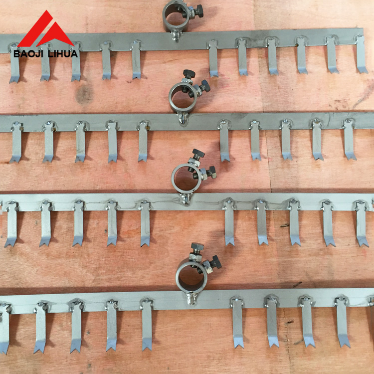 Gr2 Titanium Anodizing Jigs Hook For Electroplating Painting Anodizing ...