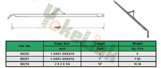 Electrical Utility Product Galvanized Steel Welding Alley Arm Braces ...