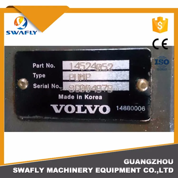 Kawasaki K3v140dt Main Pump For Volvo Ec290b Excavator Hydraulic Pump ...