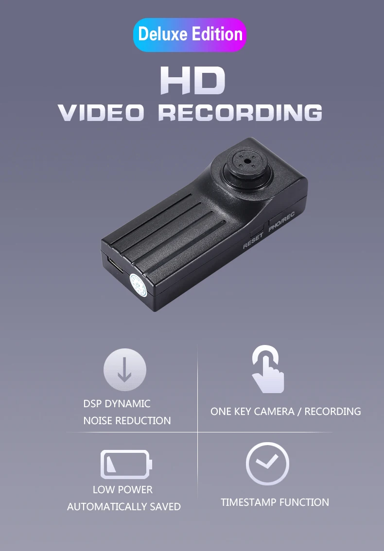 U837 1080p Spy Hidden Mini Button Body Camera - Buy Button Camera,Body ...