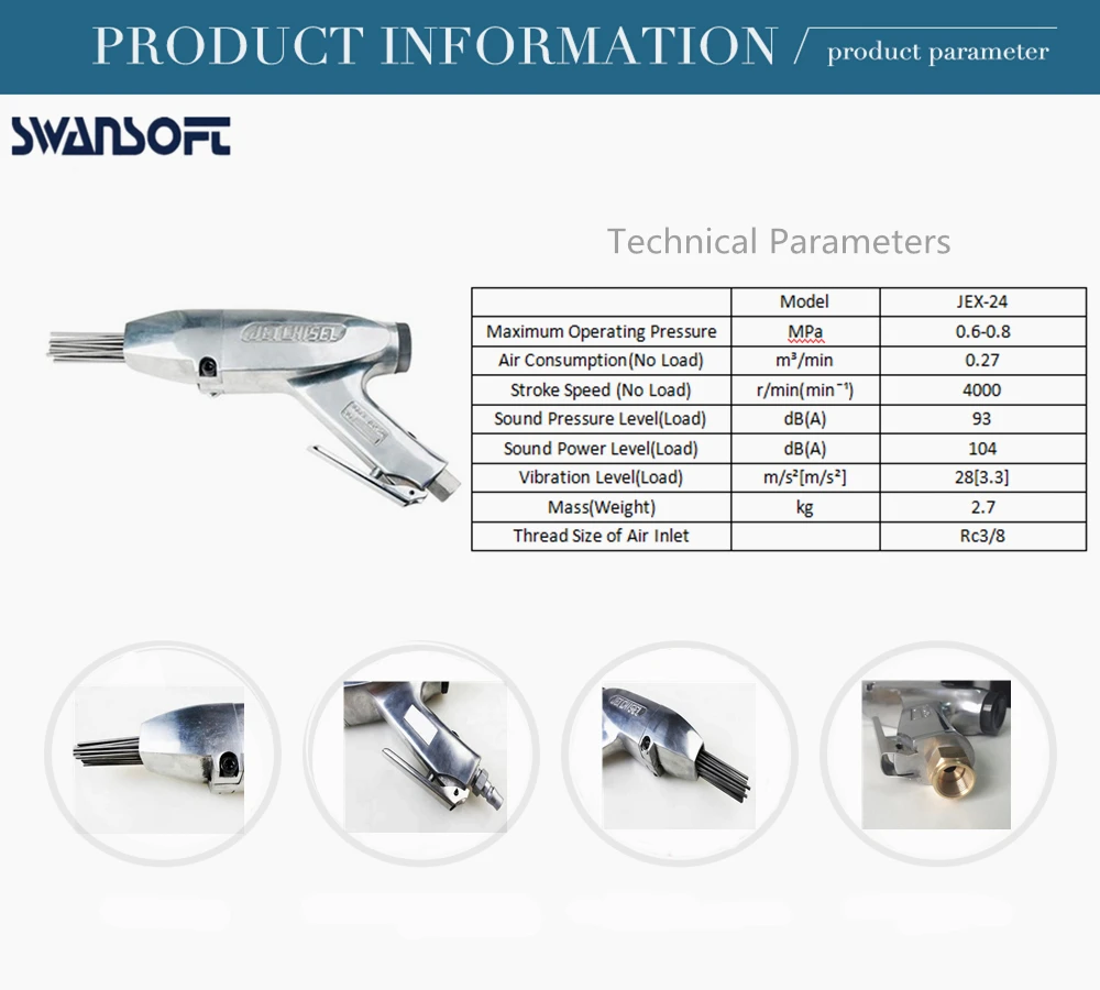 Marine Wholesale Air Tool Pneumatic Jet Chisels Jex-24 - Buy Pneumatic ...