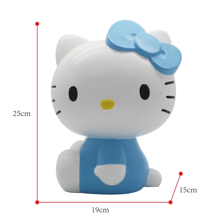 Resin Cartoon Hello Cat Money Box Gift For Kids Saving Money - Buy ...