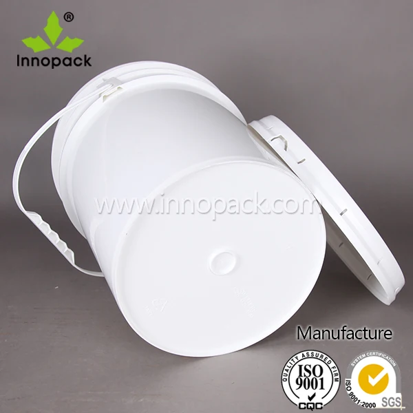 White Heavy Duty Sand Bucket With Optional Metal And Plastic Handle ...