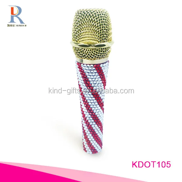 Luxurious Sparkle Wired Microphone With Rhinestone Decoration - Buy ...