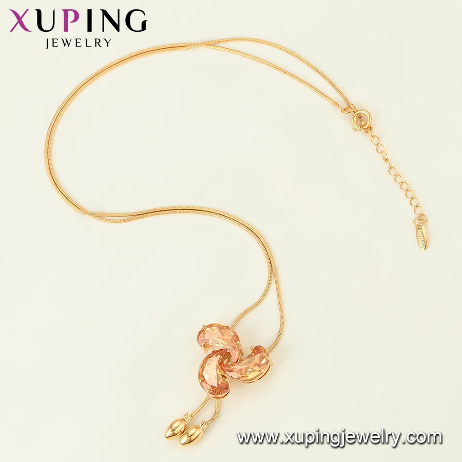 44850 Xuping Jewelry Fashion 18k Gold Plated Pendant Necklace For Girls ...