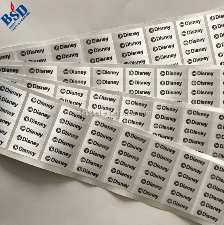 Custom Self Adhesive Fabric Sticker Labels And Satin Adhesive Label For ...