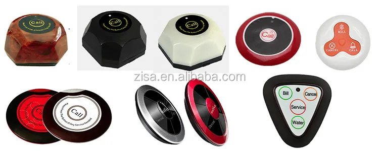 Wireless Restaurant Buzzer Caller Table Call/calling Button Waiter ...
