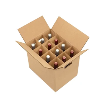 24 Pack Beer Bottles Corrugated Carton Box 330ml Wine Shipping Paper ...