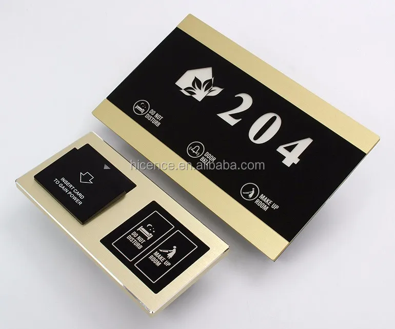 Customized Electronic Hotel Room Number Plates With Many Designs For ...